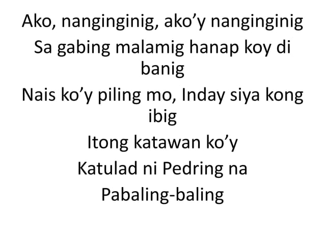 Awiting - Bayan | PPTX