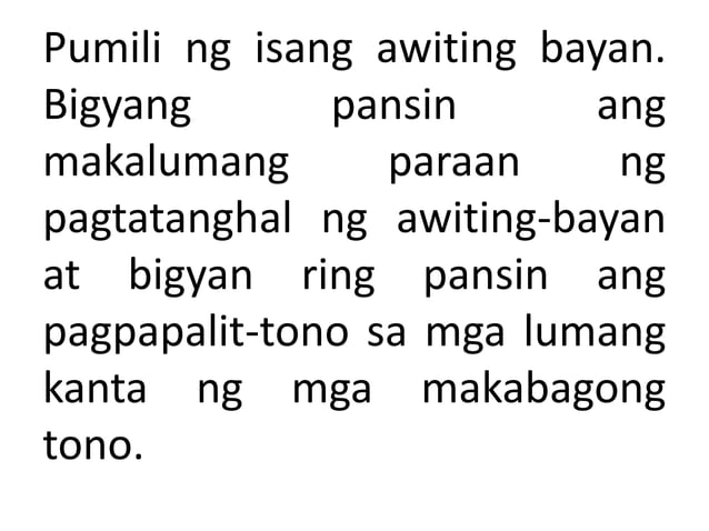 Awiting - Bayan | PPTX