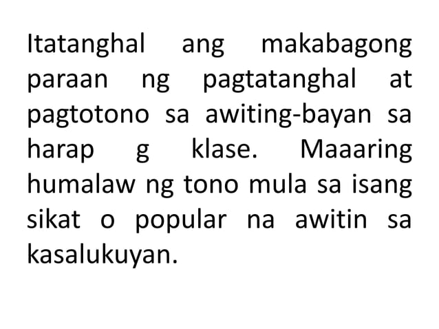 Awiting - Bayan | PPTX