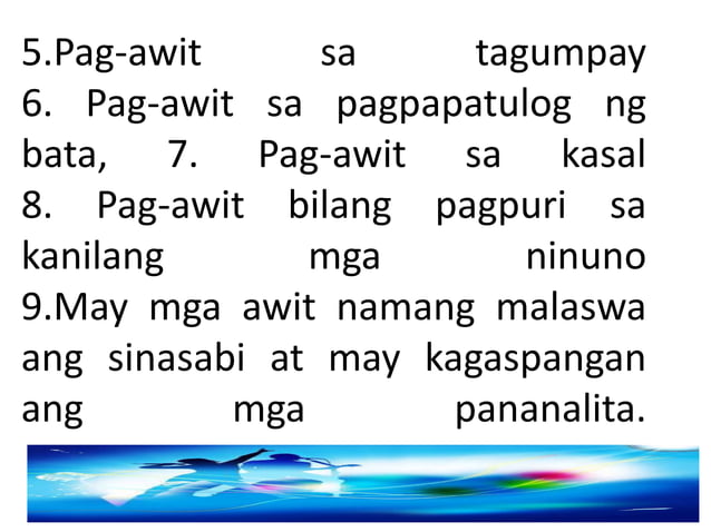 Awiting - Bayan | PPTX