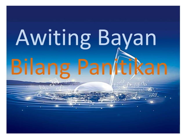 Awiting - Bayan | PPTX