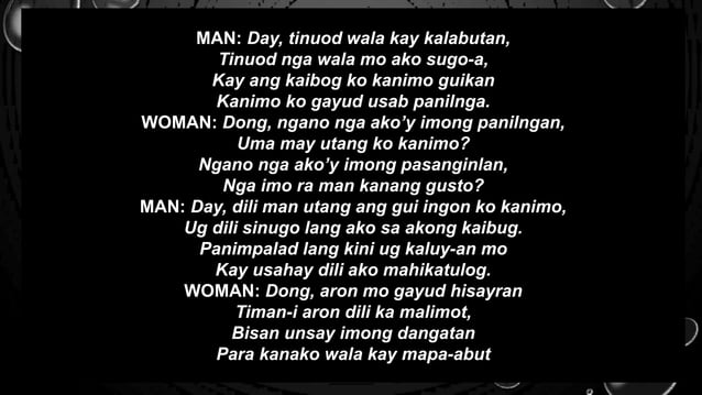 AWITING BAYAN SA BISAYAS NG PILIPINAS AT | PPTX | Music | Entertainment