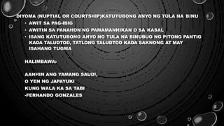 AWITING BAYAN SA BISAYAS NG PILIPINAS AT | PPTX