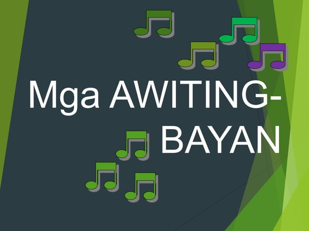 awiting bayan -a lesson in Filipino 7- third quarter | PPT