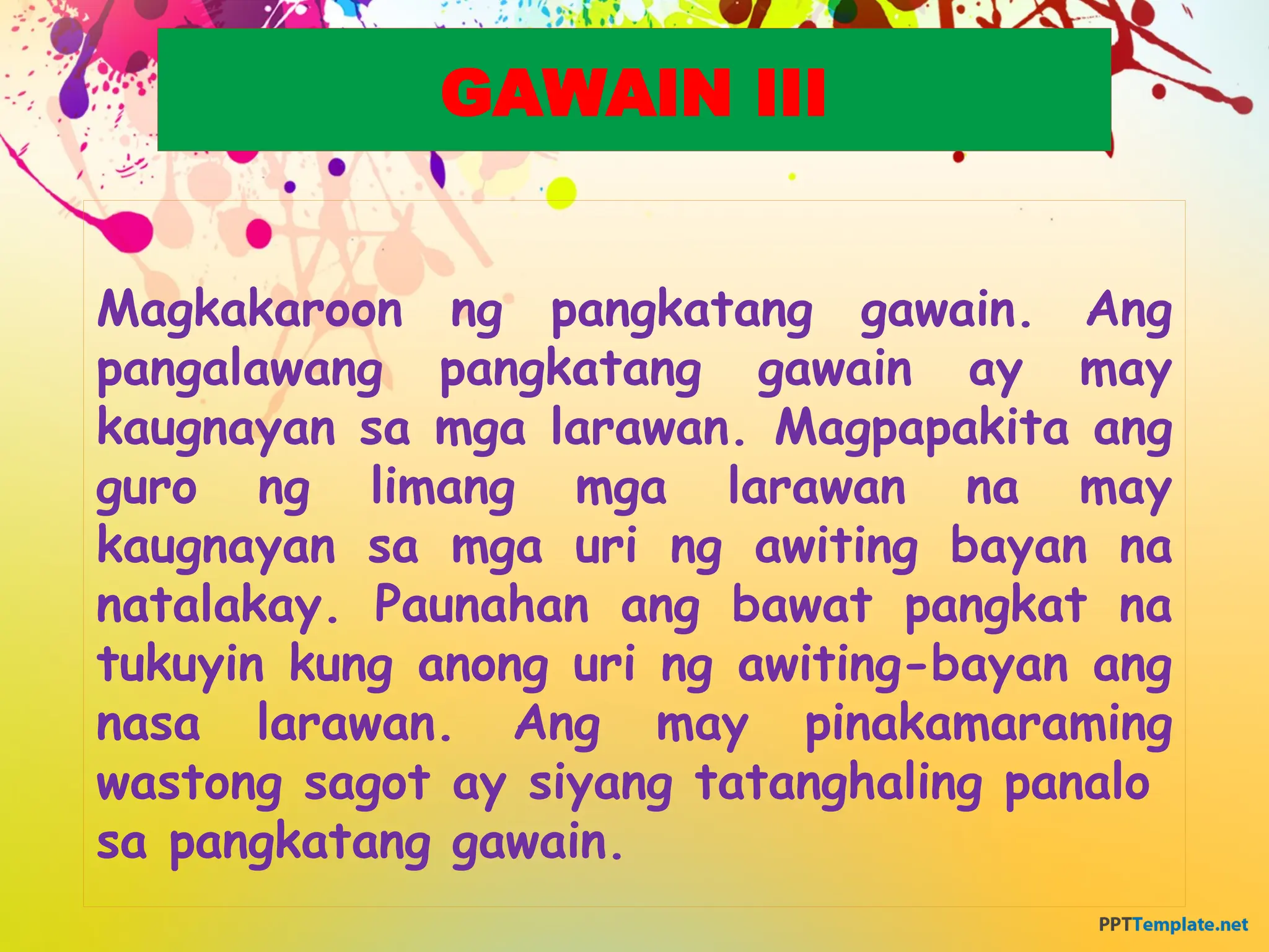 QUARTER 1: (AWITING BAYAN) WEEK PPT 3 CO | PPTX