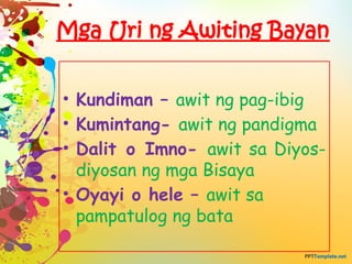 QUARTER 1: (AWITING BAYAN) WEEK PPT 3 CO | PPTX
