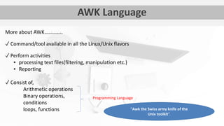 Awk | PPTX