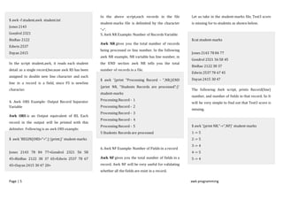 Awk programming | DOCX