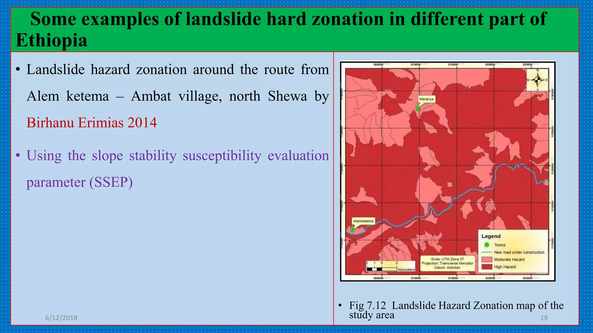 landslide hazard mapping in Ethiopia | PPTX
