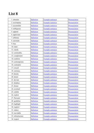 AWL Academic Word List - Workbook 01: Guided Listening Practice for Pre ...