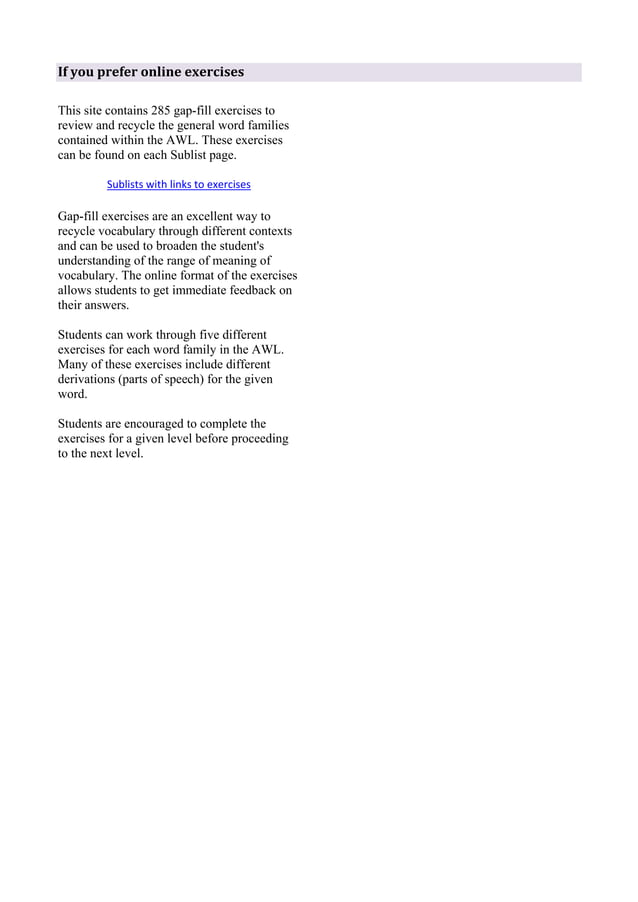 AWL Academic Word List - Workbook 01: Guided Listening Practice for Pre ...