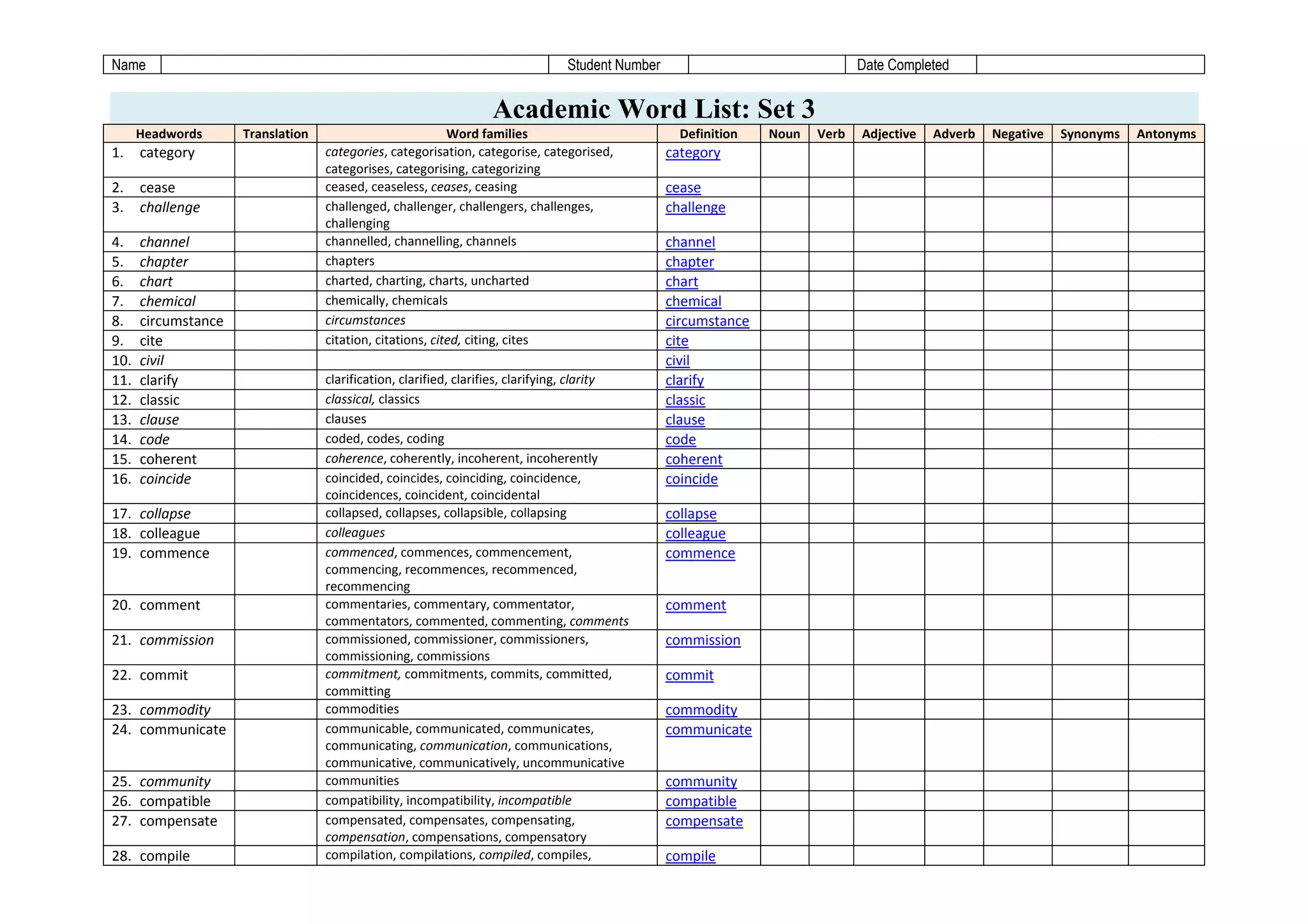 AWL Academic Word List - Workbook 02: Guided Practice for Pre ...