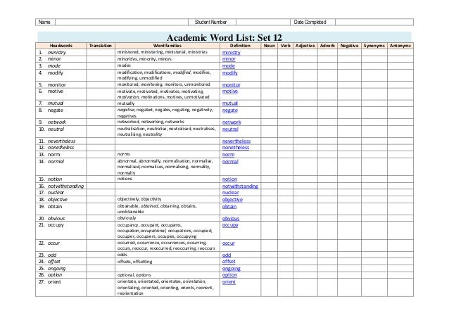 AWL Academic Word List - Workbook 02: Guided Practice for Pre-Univers…