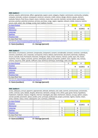 AWL Academic Word List - Workbook 03: Guided Self-Testing for Pre ...