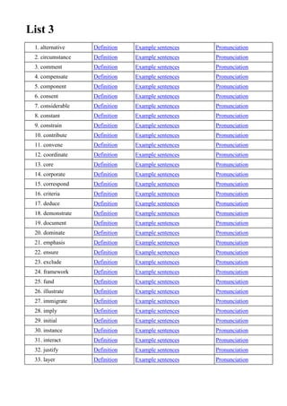 Academic Word List (AWL) Three Workbooks for Pre-University Students ...