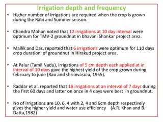water management in groundnut | PPTX