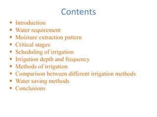 water management in groundnut | PPTX