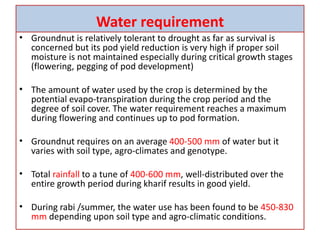 water management in groundnut | PPTX