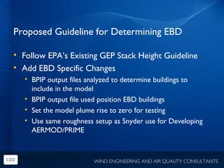 Justifying a GEP Stack Height Taller than the EPA Formula Height | PPT