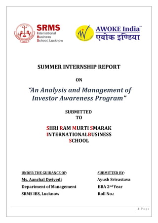 An analysis and management of Investors Awareness Program .pdf