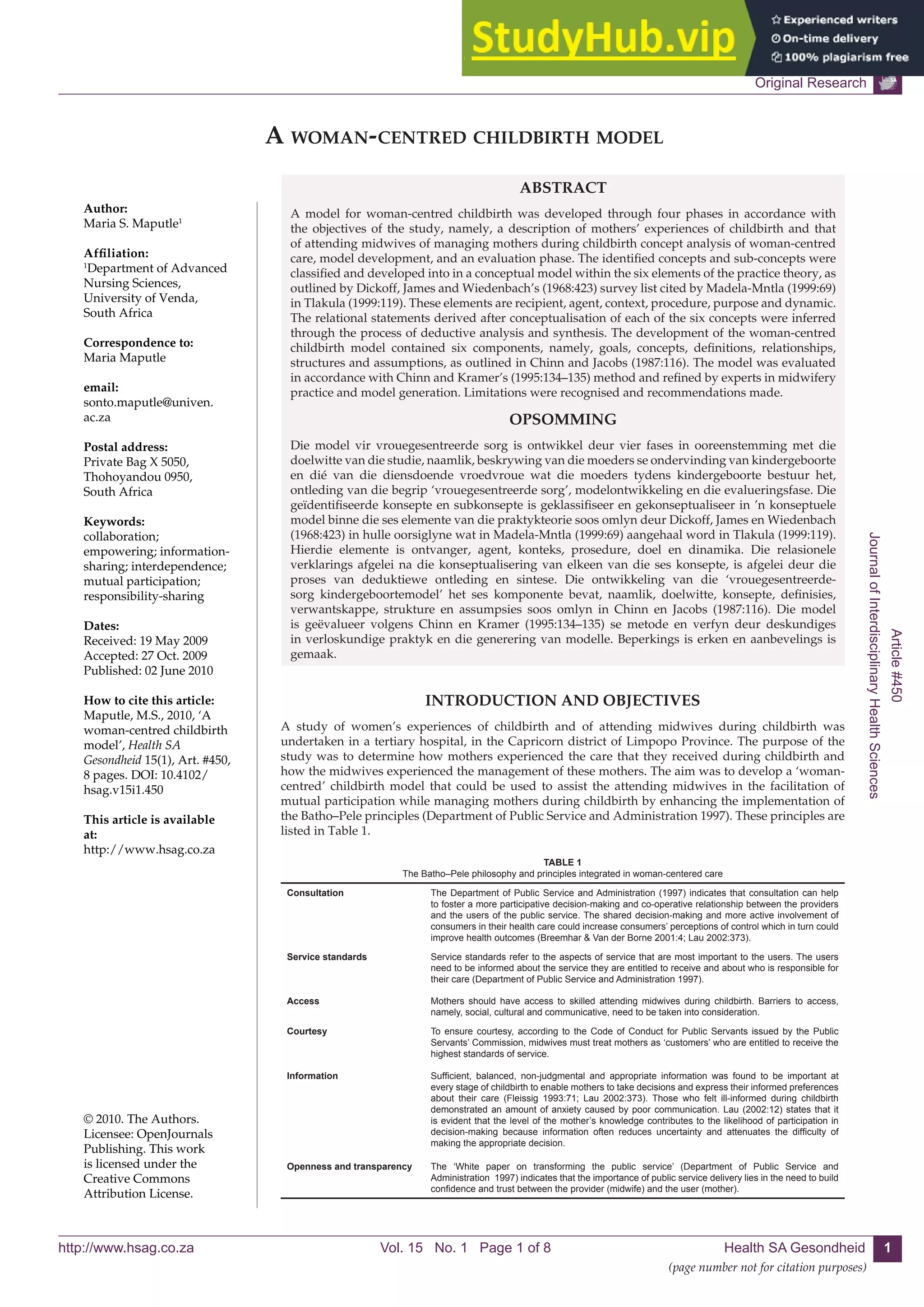 A woman-centred childbirth model.pdf