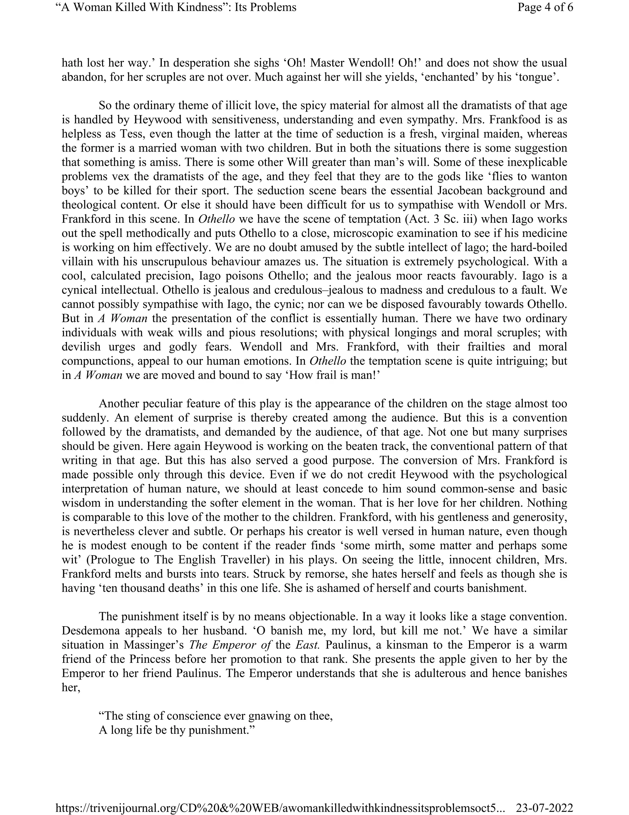 A Woman killed with kindness-Dr. MV Rama Sarma.pdf