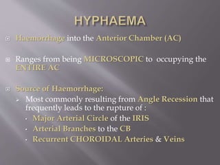 Management of Traumatic Iridodialysis with Hyphaema.pptx