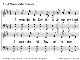 A Wonderful Savior | PPT