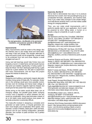 A wooden 100 watt wind generator | PDF