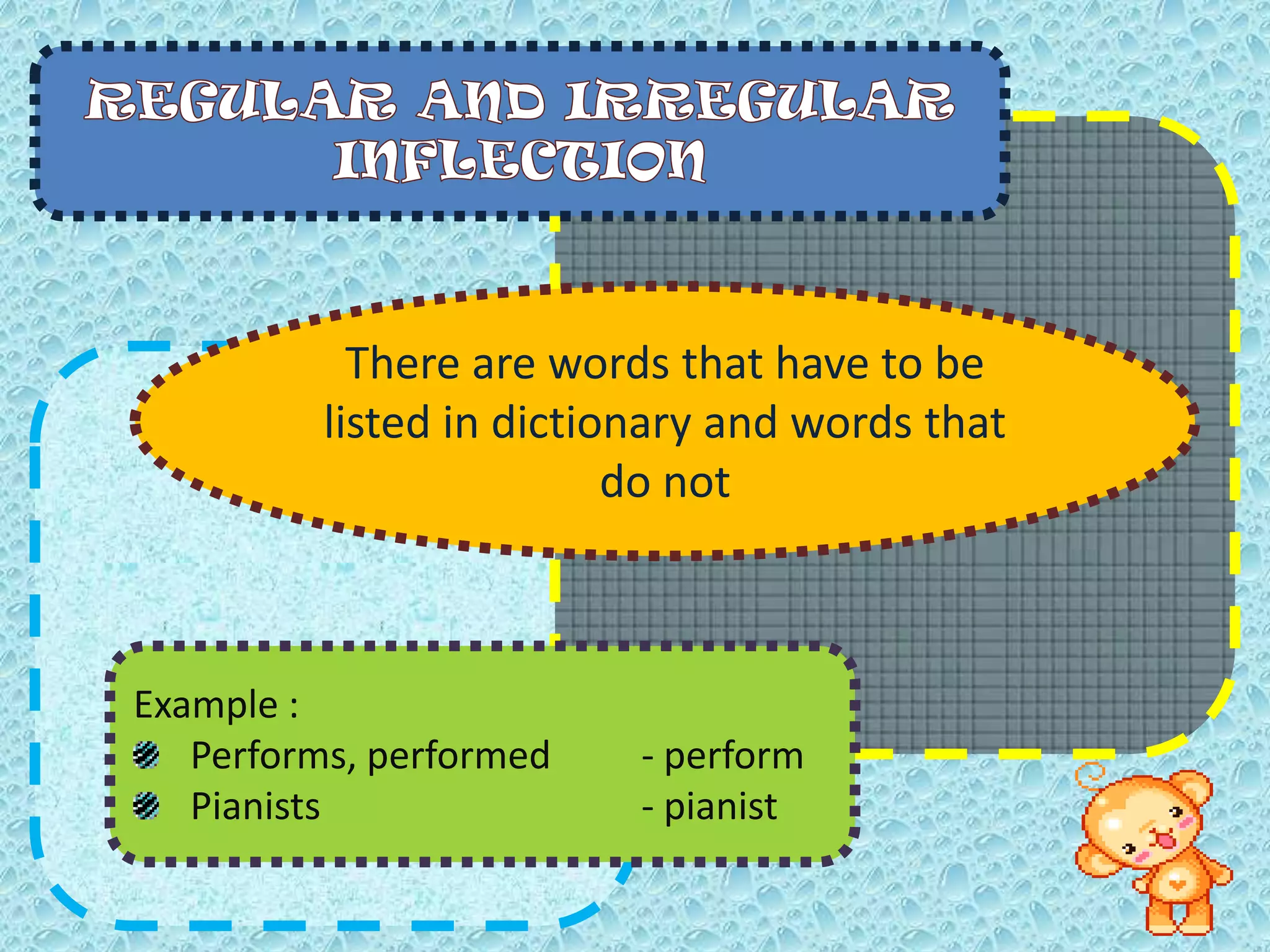 A word and its forms inflection | PPTX