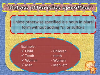 A word and its forms inflection | PPTX