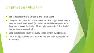 A word sense disambiguation technique for sinhala | PPT