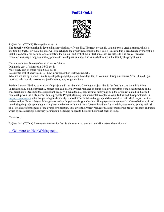 A Work Breakdown Structure ( Wbs ) | PDF | Business | Business and Finance