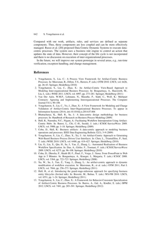 A workflow execution platform for collaborative artifact centric business processes | PDF