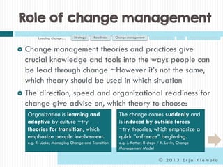 A working change management framework | PDF