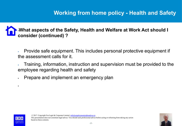 A working from home policy | PPTX | Remote Working | Careers