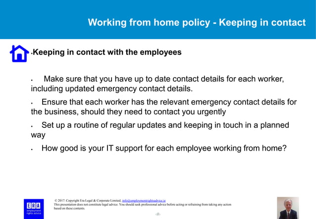 A working from home policy | PPTX | Remote Working | Careers