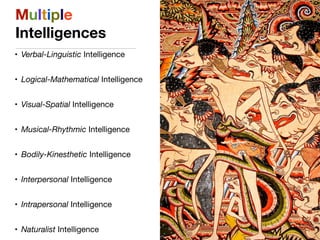 A workshop on multiple intelligences | PDF