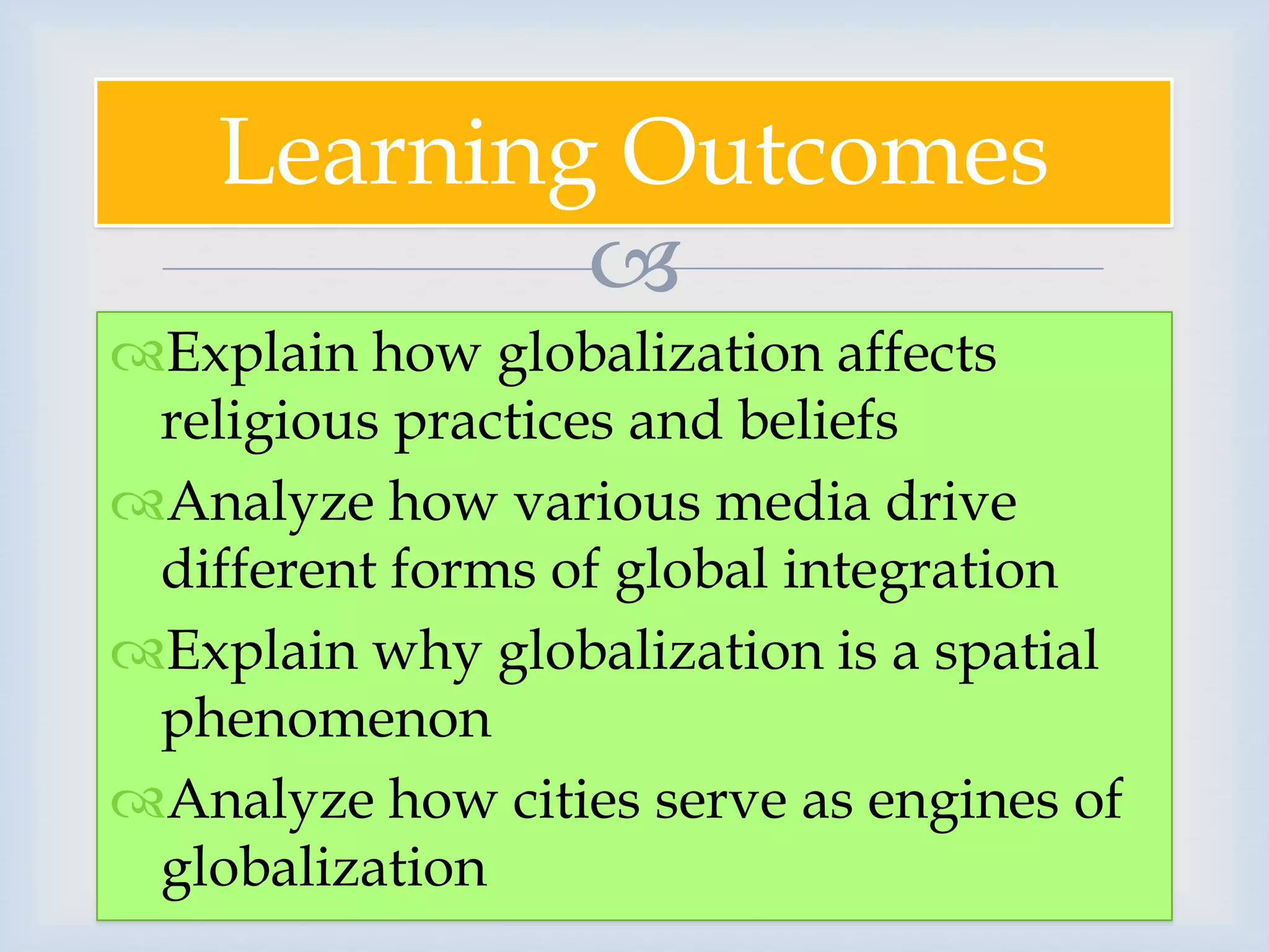 A World of Ideas Cultures of Globalization | PPTX