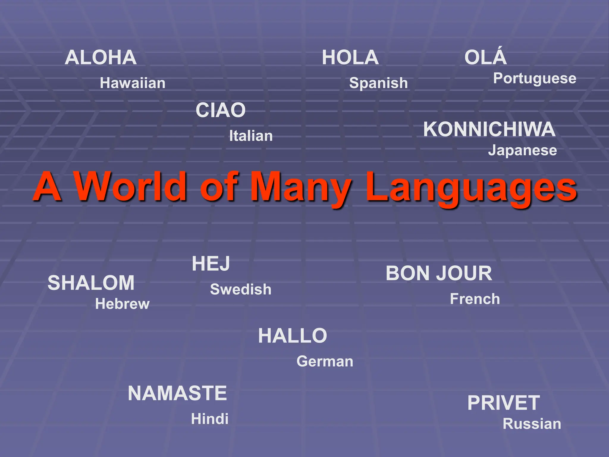 A world of many languages.ppt