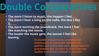 Different types of adjectives and phrases to talk about music and ...
