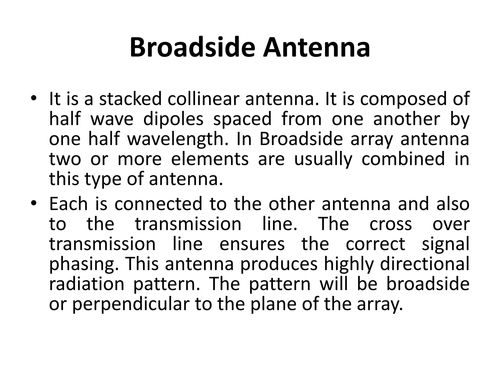 Broadside Array | PPTX