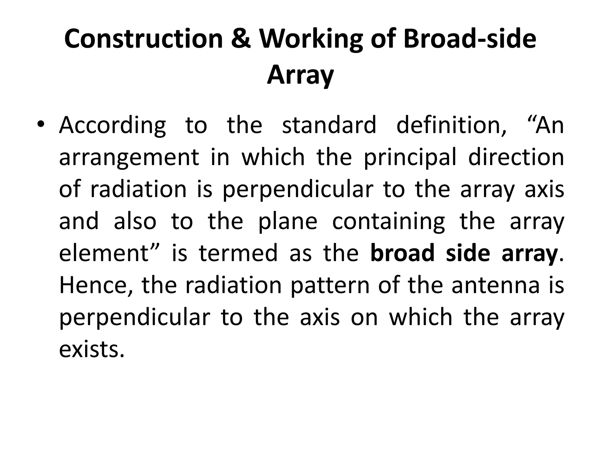 Broadside Array | PPTX