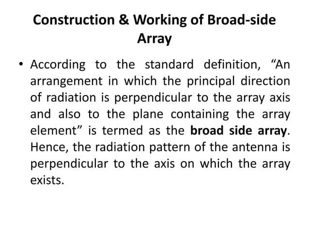 Broadside Array | PPTX