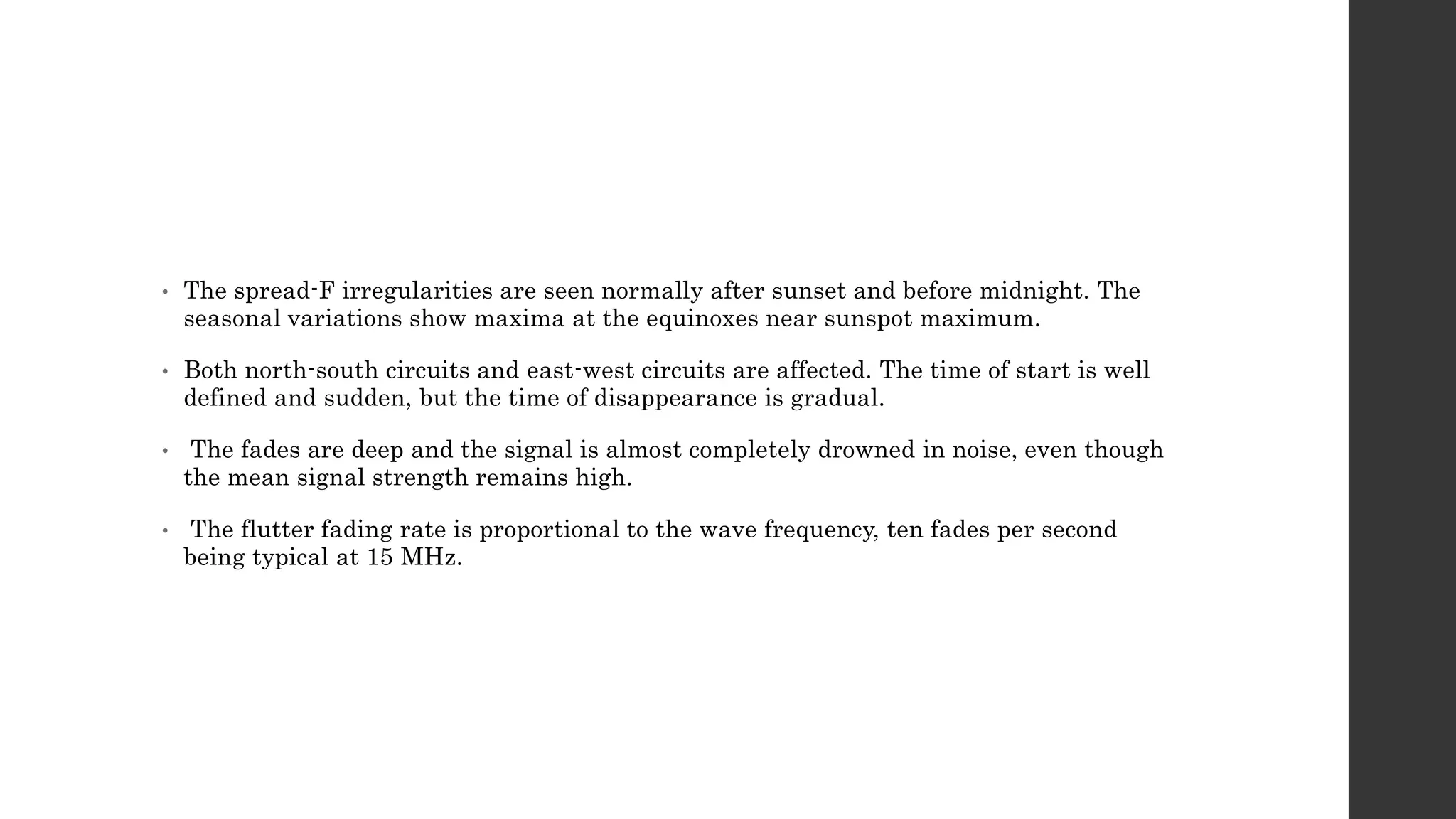 ANTENNA AND WAVE PROPAGATION: IONOSPHERIC FADING EFFECT | PPT