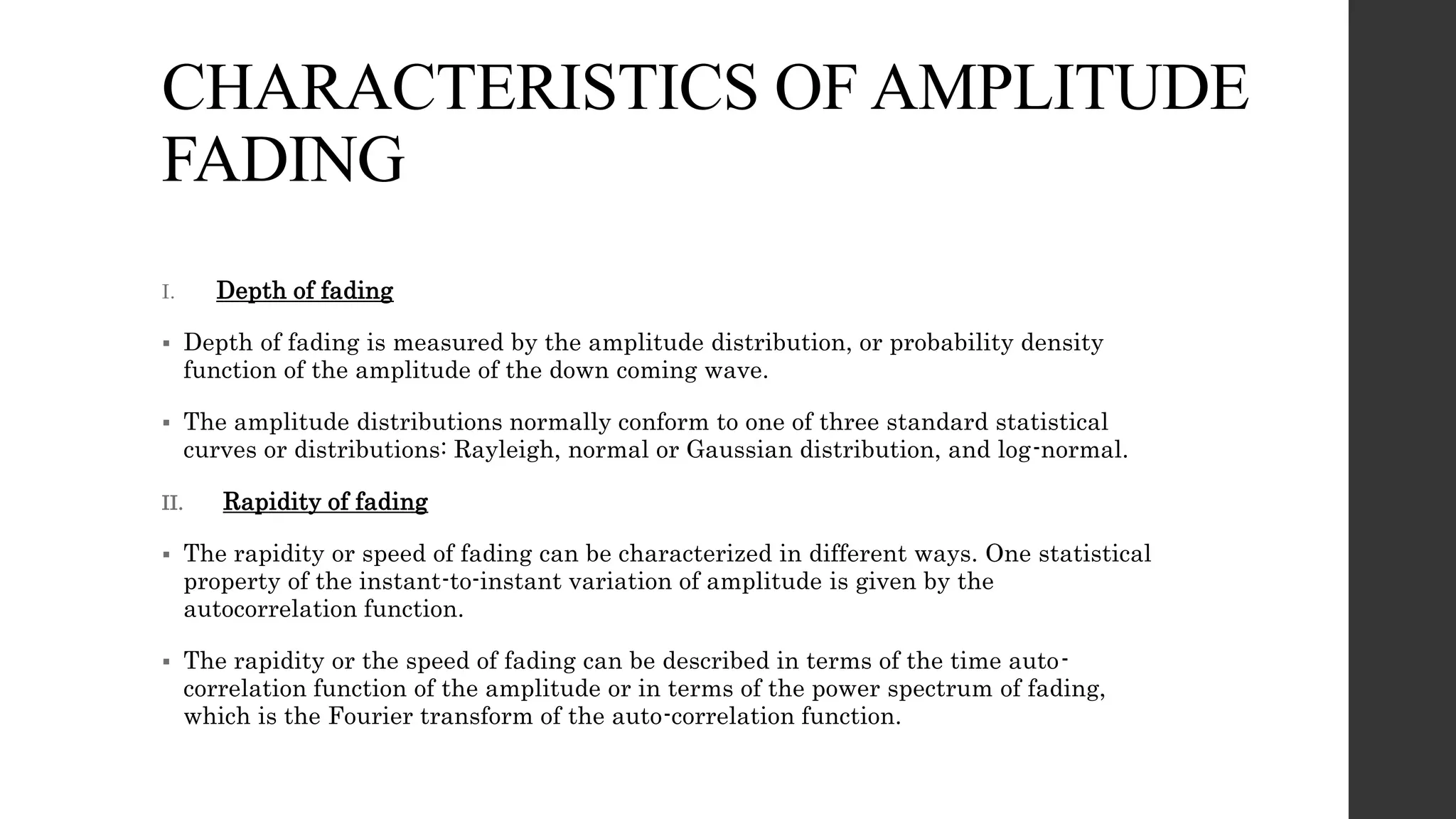 ANTENNA AND WAVE PROPAGATION: IONOSPHERIC FADING EFFECT | PPT