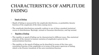 ANTENNA AND WAVE PROPAGATION: IONOSPHERIC FADING EFFECT | PPT
