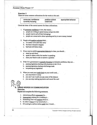 AWP vocabulary for esl learners and students from intermediate to advance | PDF | Education