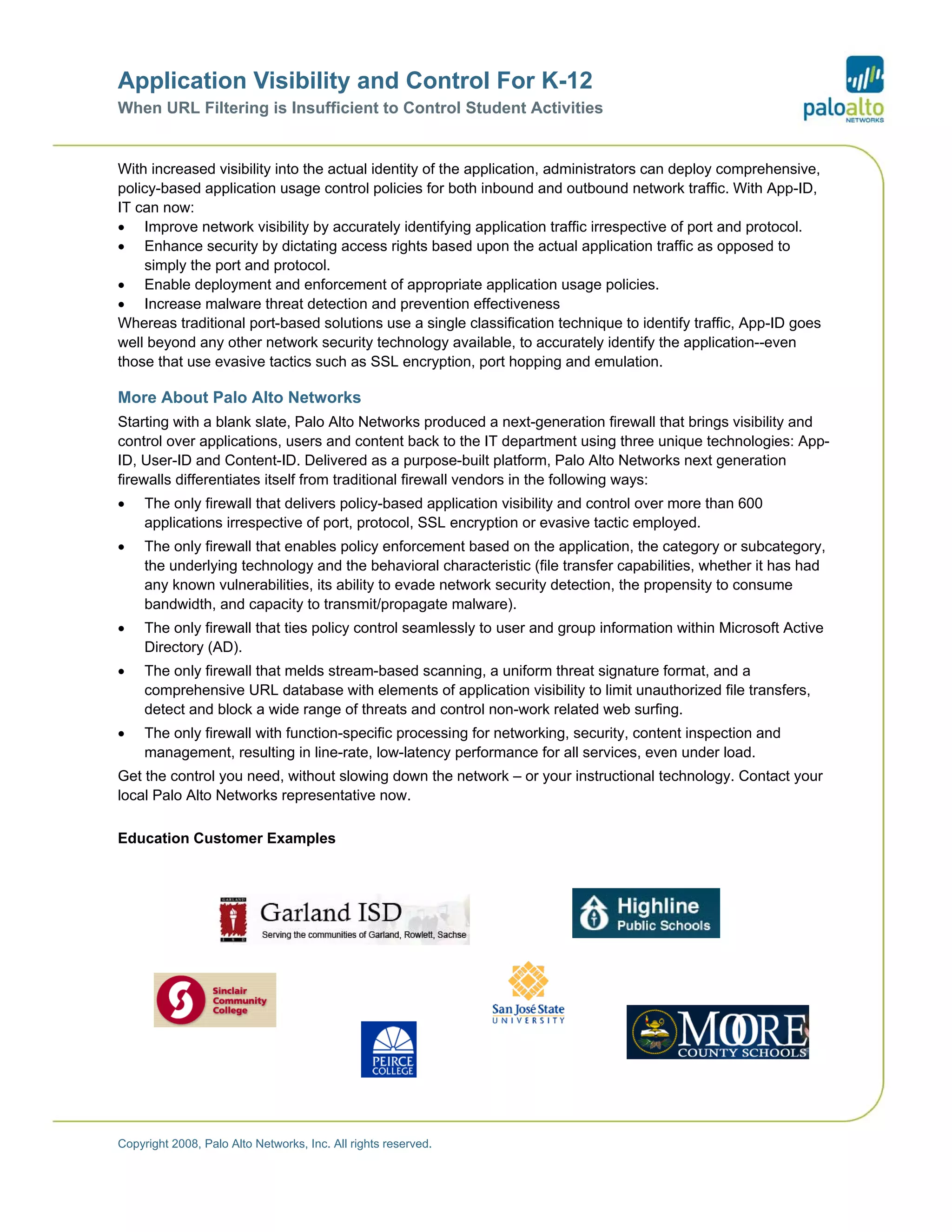 Palo Alto Networks K-12 | PDF | Operating Systems | Computer Software and Applications