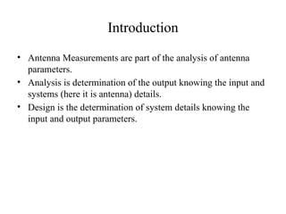AWP_Chapter 4_Antenna Measurements.pptx ece | PPTX